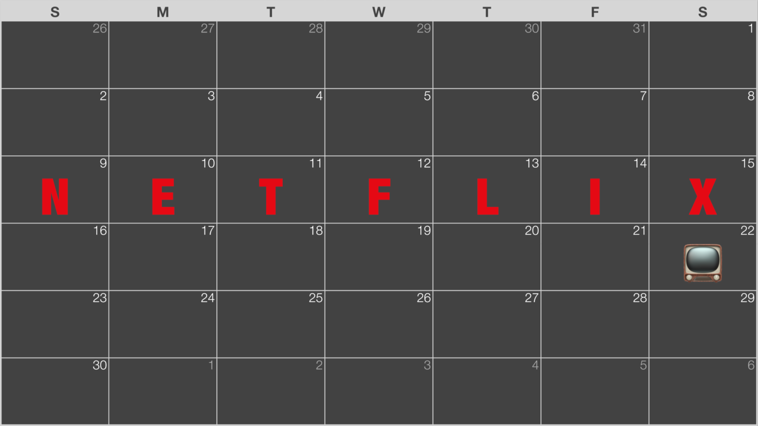 Netflix (ネットフリックス) 新着・配信予定カレンダー